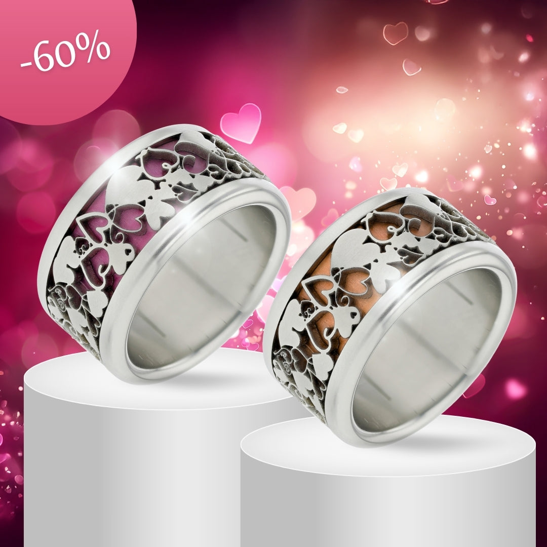 mood collection Interchangeable mood ring Hearts of mood lovers Mood Collection