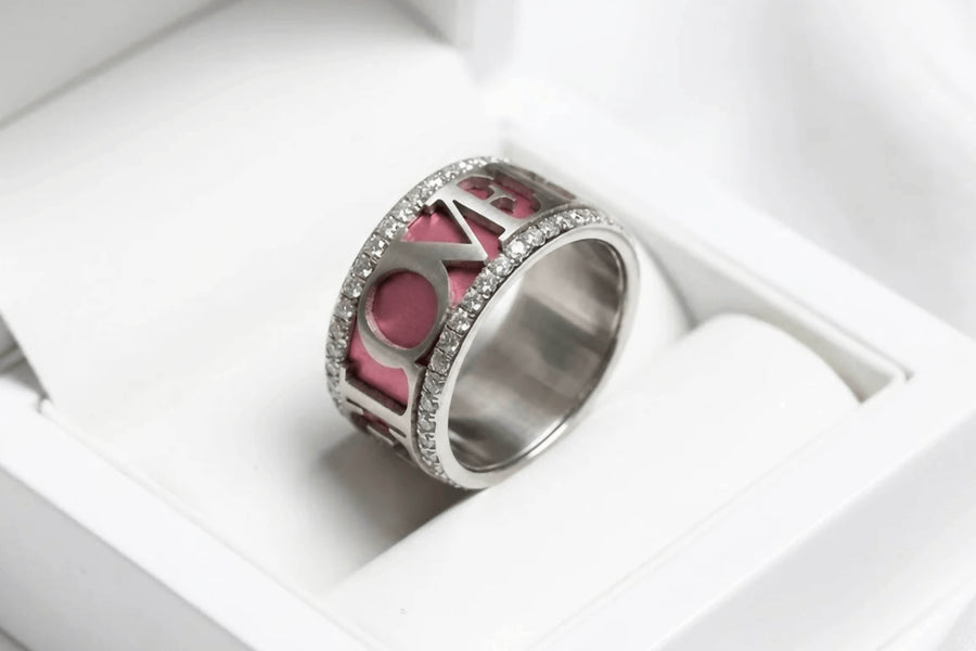 Innenring aus geschnittenem Edelstahl, Love – Mood Collection