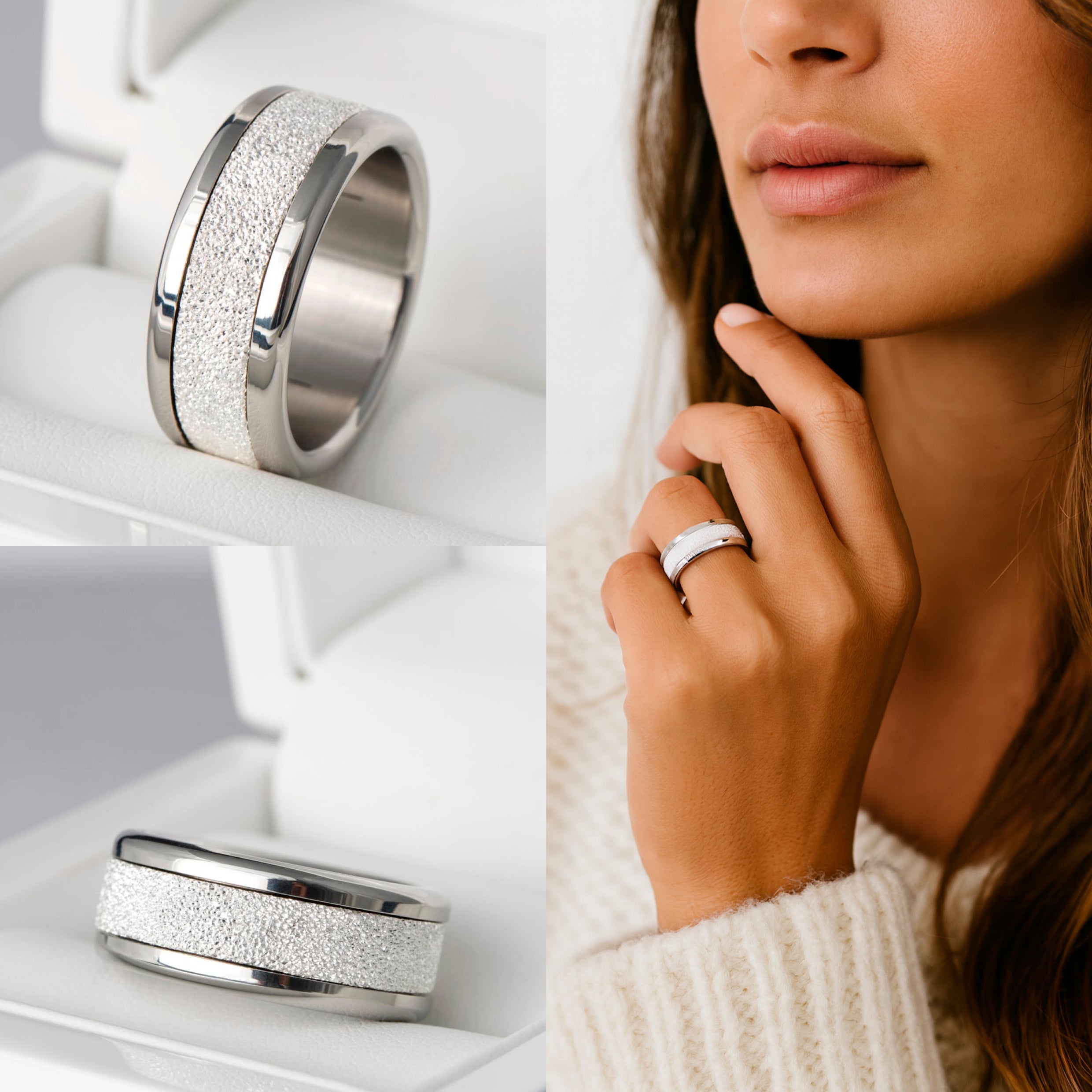 Bague mood "Neige éternelle" en argent 925 – Mood Collection
